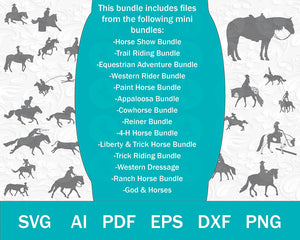 The MEGA Western Horse SVG PNG Bundle